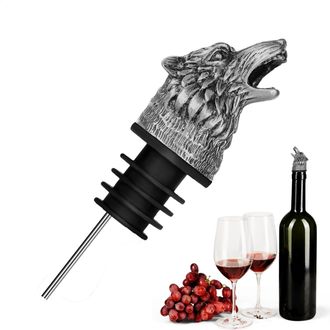 Generic Wolf Head Wine Pourer Tierlik&ouml;r, sicherer Wein-Diffusor, Wolf Head Wine Ayerator Pourer Sout, verbessert das Spirituosen-Erlebnis f&uuml;r Whiskywein, ein