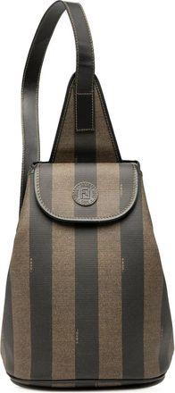 Fendi Hobo Bags - Pequin Coated Canvas Sling Bag - Gr. unisize - in Braun - f&uuml;r Damen