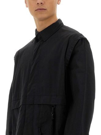 Alpha Industries Utility Cotton-Nylon Blend Overshirt - Black
