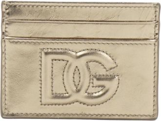 Dolce & Gabbana Femme, Accessoires, Jaune, Taille: ONE Size Logo Embossed Cardholder