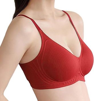 Generic Soutien Gorge Invisible Soutien Gorge sans Armature Brassiere Femme sans Armature De Classique Confort Maison Et Loisir Fermeture 4/3 Crochets Seamles