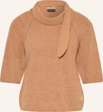 Smith & Soul Pullover Mit 3/4-Arm Und Abnehmbarer Schluppe braun