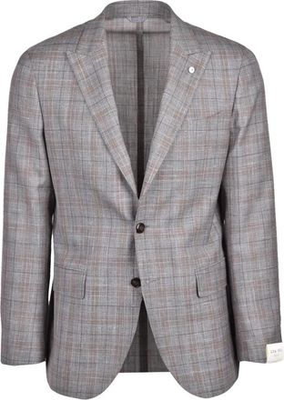L.B.M. 1911 L.b.m. 1911, Homme, Vestes, Gris, Taille: XL Giacca Stondata