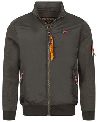 Geographical Norway Steppjacke Herren &Uuml;bergangsjacke Blouson Strickfleece MIX Herbst Winter Jacke