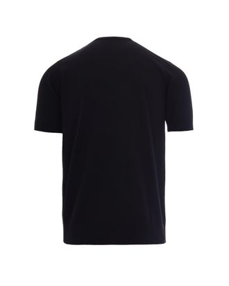 Paolo Pecora Mens T-Shirt Maglia Black Silk T-Shirts And Polos
