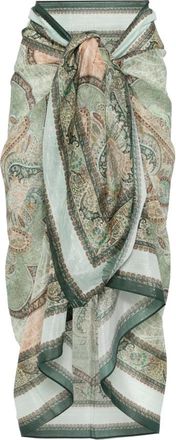 Zimmermann Femme, Maillots de bain, Multicolore, Taille: ONE Size Par&eacute;o en coton imprim&eacute;