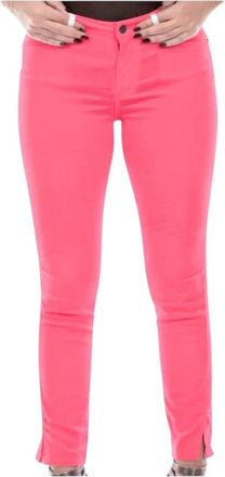A|X Armani Exchange Femme, Pantalons, Rose, Taille: W29 Super Skinny Slit Capri
