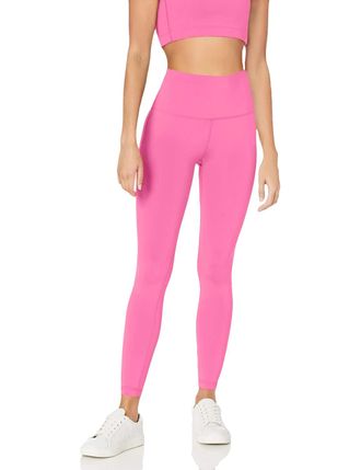Amazon Essentials Damen Active Sculpt Workout Athleisure Leggings mit hohem Bund in voller Länge (erhältlich in Übergrößen), Kräftiges Rosa, 3XL Große Größen