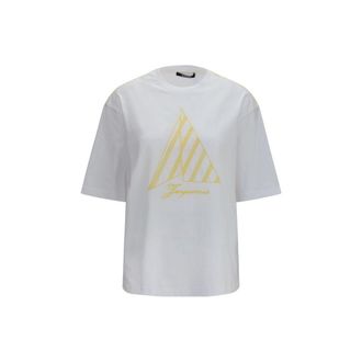 Jacquemus Wei&szlig;es Baumwoll-T-Shirt - Wei&szlig;
