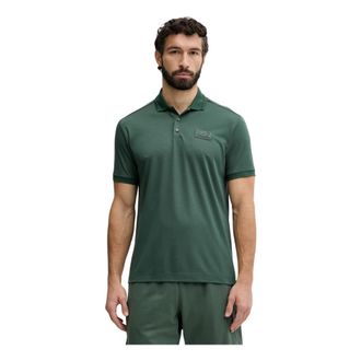 Emporio Armani Lux Identity Modal-Mischung Polo - - Tops - Herren - Gr&uuml;n - M