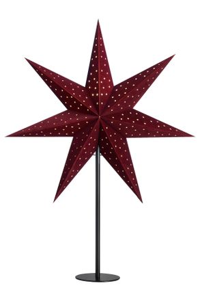 Marksl&ouml;jd Dekostern Clara, Rot, Metall, Papier, Stern, Stern, 45x65x20 cm, stehend, zum Stellen, Dekoration, Weihnachtsdekoration, Adventssterne