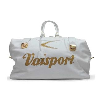 Valsport Handgefertigte Mittelgro&szlig;e Reisetasche mit Goldakzenten - - Bags - Damen - Wei&szlig; - ONE SIZE