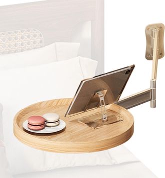 Generic Wand Montiert Runden Tisch, Wandmontierter Beistelltisch Rund | Wohnzimmer Schreibtisch | 180 &deg; Rotation Faltbarer Kaffeetisch Moderner Wandschalter F