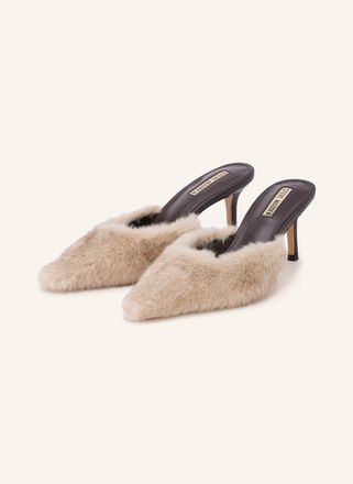 Steve Madden Mules Alexi-F Mit Kunstfell beige