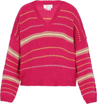 Izia Pullover Frauen Fuchsie Limette