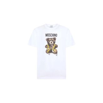 Moschino Teddyb&auml;r Baumwoll-Jersey T-Shirt - - Tops - Herren - Wei&szlig; - M