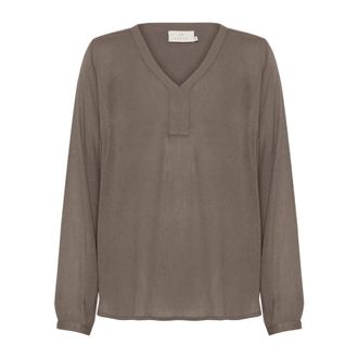 Kaffe Damen, Blusen & Hemden, Braun, LGr&ouml;&szlig;e
