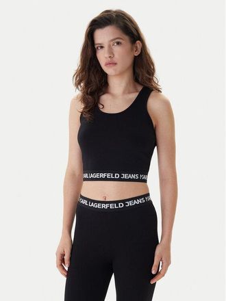 Karl Lagerfeld Top B1W17048 Schwarz Slim Fit