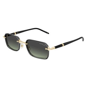 Montblanc Montblanc, unisex, Accessoires, Noir, Taille: 54 MM Meisterst&uuml;ck Rectangular Lunettes de soleil