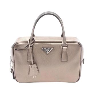 Prada Sac &agrave; main vintage doccasion - Femme - Pre-owned - Beige - Taille: ONE Size