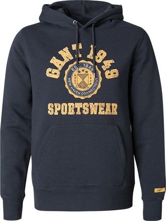 GANT Herren Hoodie blau unifarben