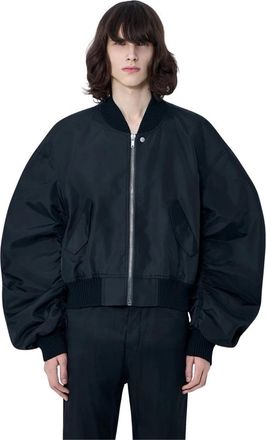 Rick Owens Homme, Vestes, Noir, Taille: M Blouson Aviateur Flight