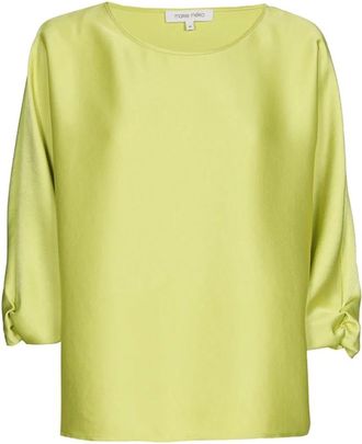 Marie M&eacute;ro Femme, Blouses et Chemises, Jaune, Taille: 46 FR Blouse Tunique Soie
