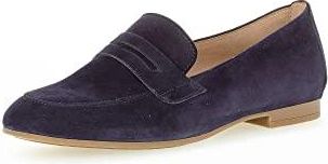 Gabor Femme Chaussures Basses, Dame Mocassin,Chaussons,Pantoufles,Chaussures de collège,Loafer,Chaussures daffaires,Bleu (atlantik),39 EU / 6 UK