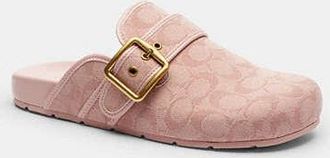 Coach Clog Aus Signature-Jacquard-Canvas Mit Schnalle Aus Dem Archiv