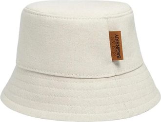 Ruslan Baginskiy Chapeau &agrave; bord &eacute;troit - Femme - Accessoires - Beige - Taille: M/L