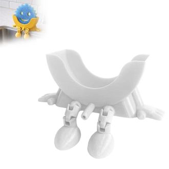 Generic Niedlicher H&auml;ngeschwammhalter mit Abfluss, h&auml;lt Ihren Schwamm trocken und sorgt f&uuml;r Gute Laune, lustiger Schwammst&auml;nder f&uuml;r die K&uuml;chensp&uuml;le, 3D-Gedruc