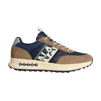 Napapijri Blaue Leder Low-Top Sneakers - - Shoes - Herren - Blau - 43 EU