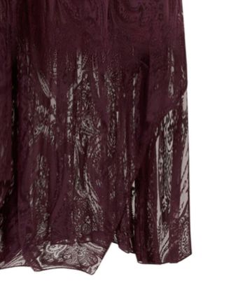 Etro Tonal Paisley Cotton Dress - Bordeaux