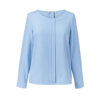 Brook Taverner Roma Bluse f&uuml;r Damen Lang&auml;rmlig (Himmelblau)