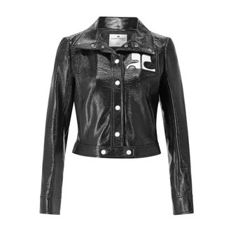 Courr&egrave;ges Blouson Jacke - - Jackets - Damen - Schwarzk - XS