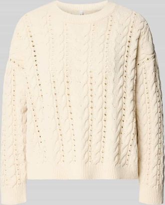 Only Pullover mit Zopfstrickmuster