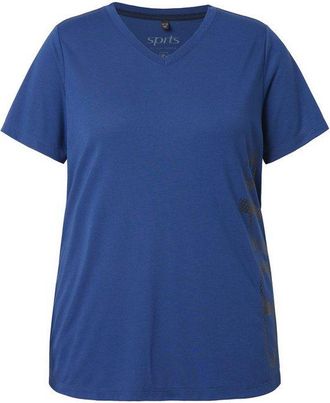 Ulla Popken T-Shirt Funktions-Shirt V-Ausschnitt Halbarm