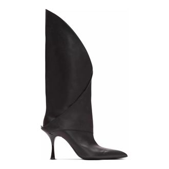 Balmain Twist Lederstiefel mit Absatz - - Shoes - Damen - Schwarzk - 38 EU