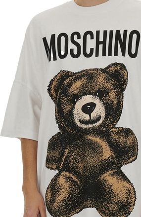 Moschino Teddy Bear Graphic Cotton T-Shirt - White