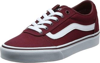 Vans Ward Canvas, Damen Low-Top-Trainer, Rot ((Canvas) Burgundy Olq), 36.5 EU