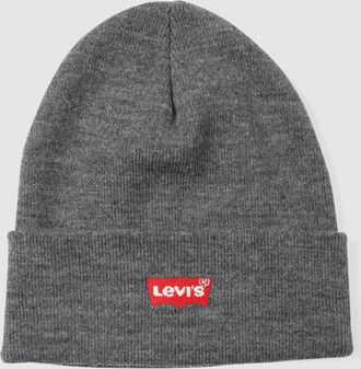Levi's Slouchy Beanie (mit Stick) - Herren - Grau / Grau
