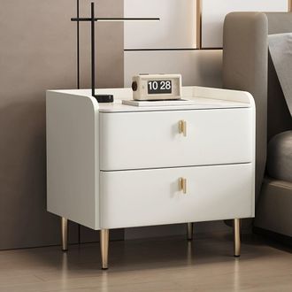 Generic Nachttisch, Nachttisch Mit Doppelter Arbeitsplatte Und Ger&auml;Uschloser F&uuml;Hrungsschiene Aus Kohlenstoffstahl, Hochklappbare Schrankbeine for Uhr, Schreib