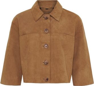 Notyz Notyz, Femme, Vestes, Brun, Taille: 40 FR Leather Vestes