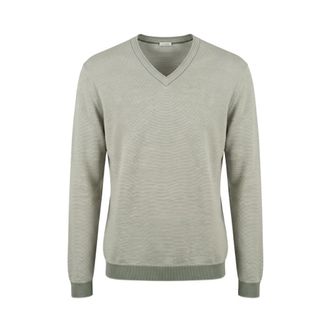Malo Pull &agrave; col en V - Homme - Pulls - Vert - Taille: M