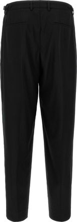 Dolce & Gabbana Virgin Wool Flannel Trousers - Black