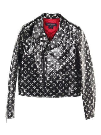 Louis Vuitton veste de moto monogrammée (années 2010) - Noir