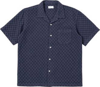Universal Works Homme, Chemises, Bleu, Taille: L Road Shirt Dot Waffle