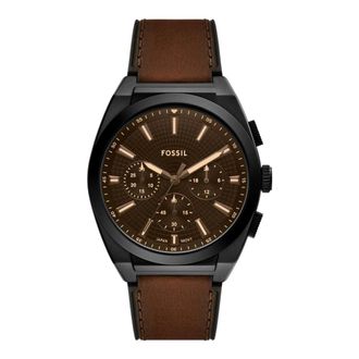Fossil Chronographe Everett - Homme - Accessoires - Noir - Taille: ONE Size