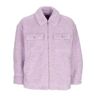 Obey Lila Sherpa Teddyb&auml;r Jacke Damen - - Jackets - Damen - Lila - XS