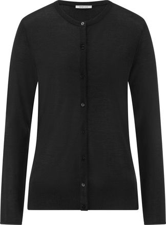 Peter Hahn Strickjacke Rundhals-­Ausschnitt Peter Hahn schwarz